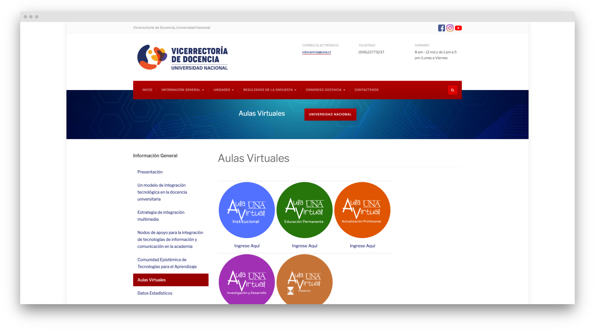 ¿Cuáles son los tipos de Aula Virtual? | Universidad Nacional